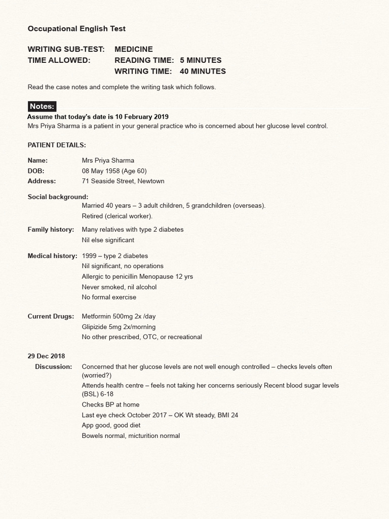 Writing Task 2 | PDF | Clinical Medicine | Medical Specialties