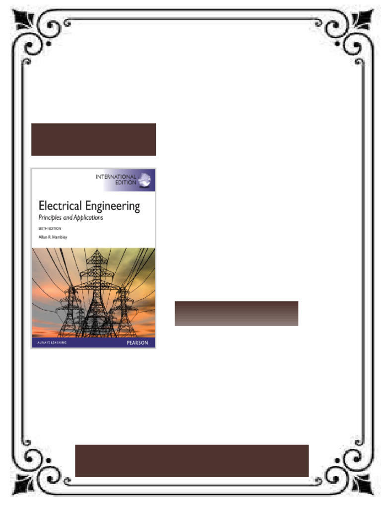 Electrical Engineering Principles and Applications 6 intl. Edition ...