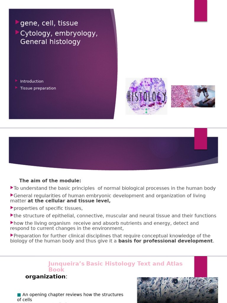 Histology Introduction | PDF | Fixation (Histology) | Staining