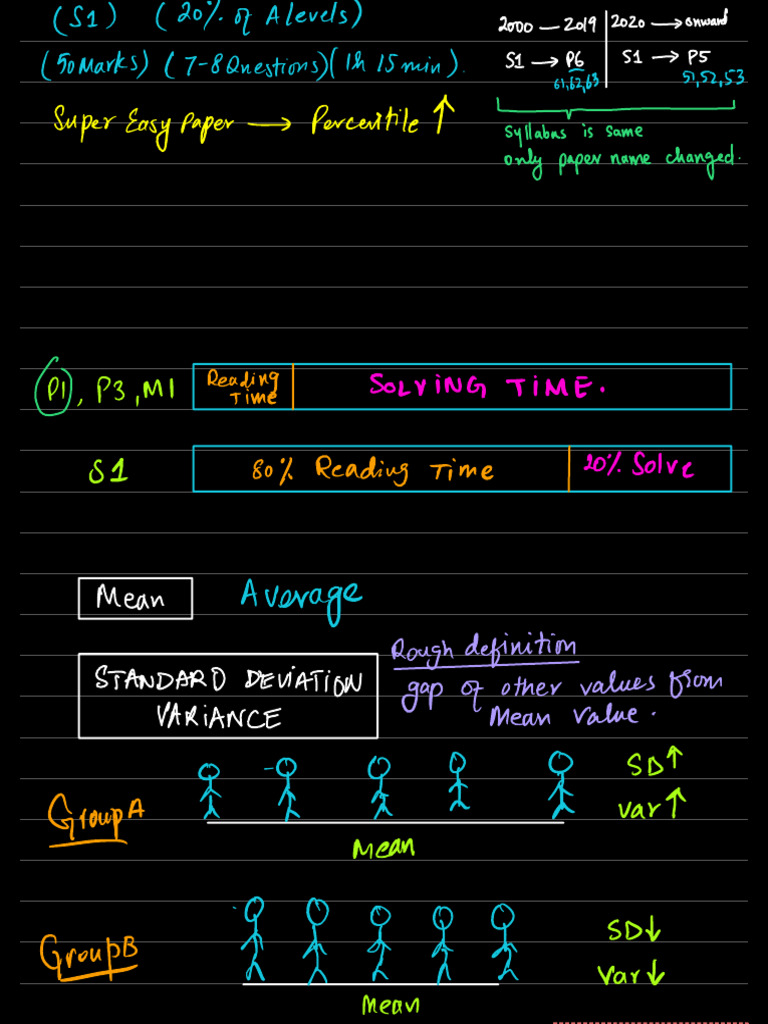 s1 Mean, Standard Deviation and Variance Copy (3) Copy | PDF | Standard ...