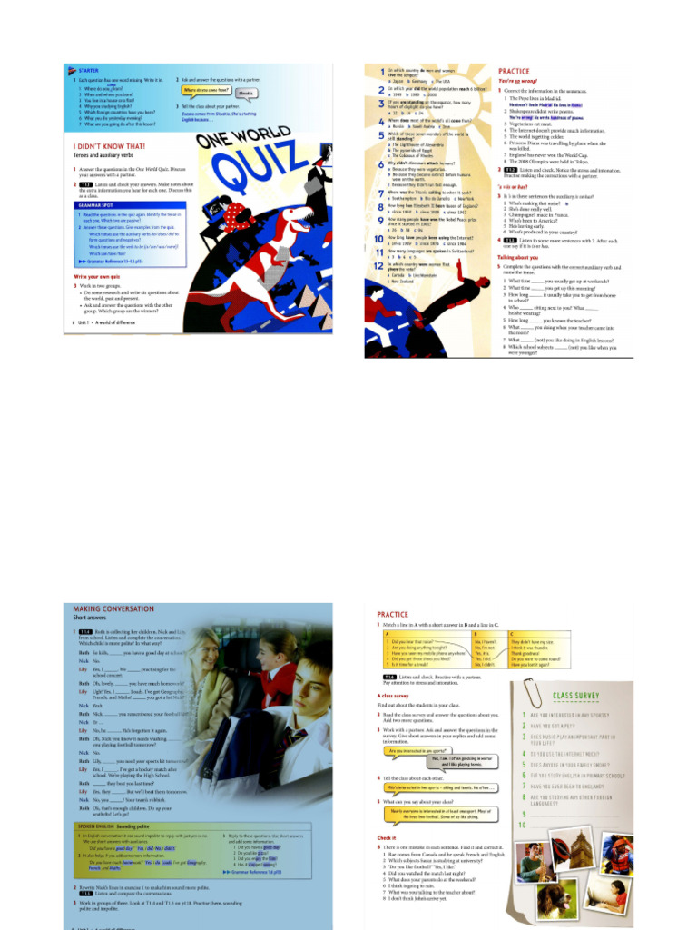 Unit 1 (Grammar) | PDF