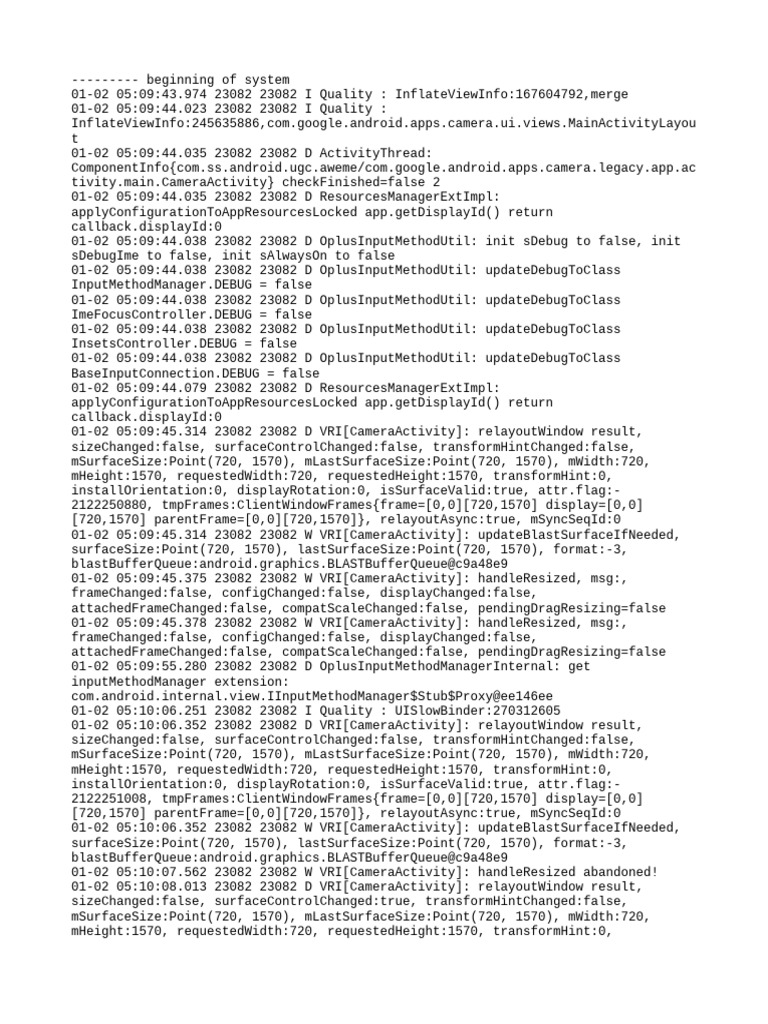 logcat1767305425508 | PDF | Computing Platforms | Computer Architecture