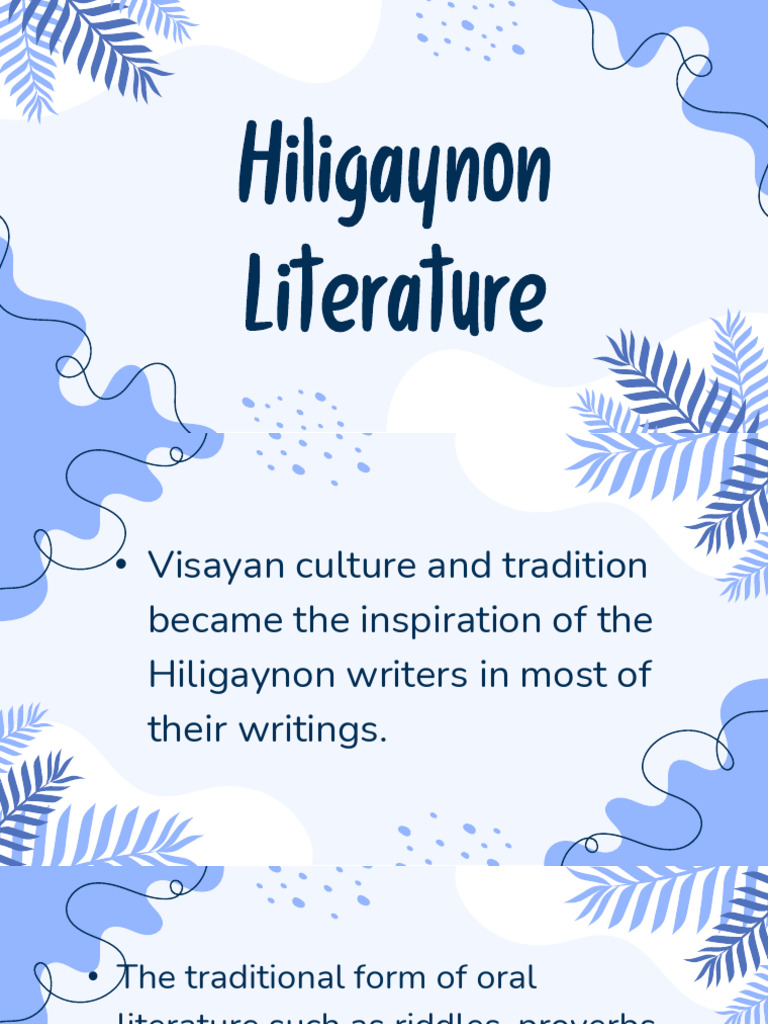 Hiligaynon Literature: Culture & Tradition | PDF