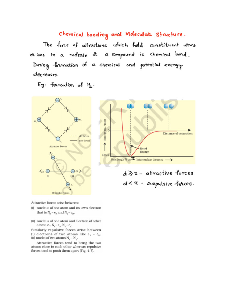 Chemical Bonds and Molecular Structures | PDF | Ionic Bonding ...