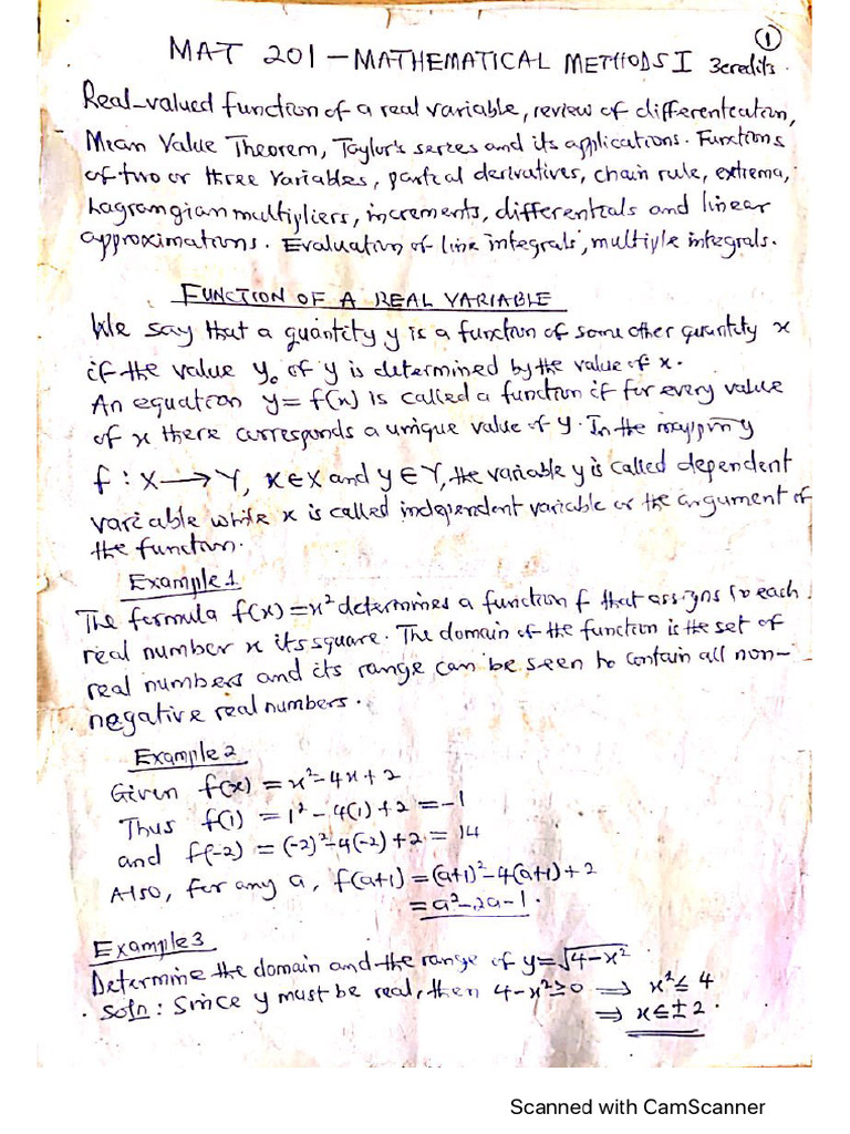 MATH 201 | PDF