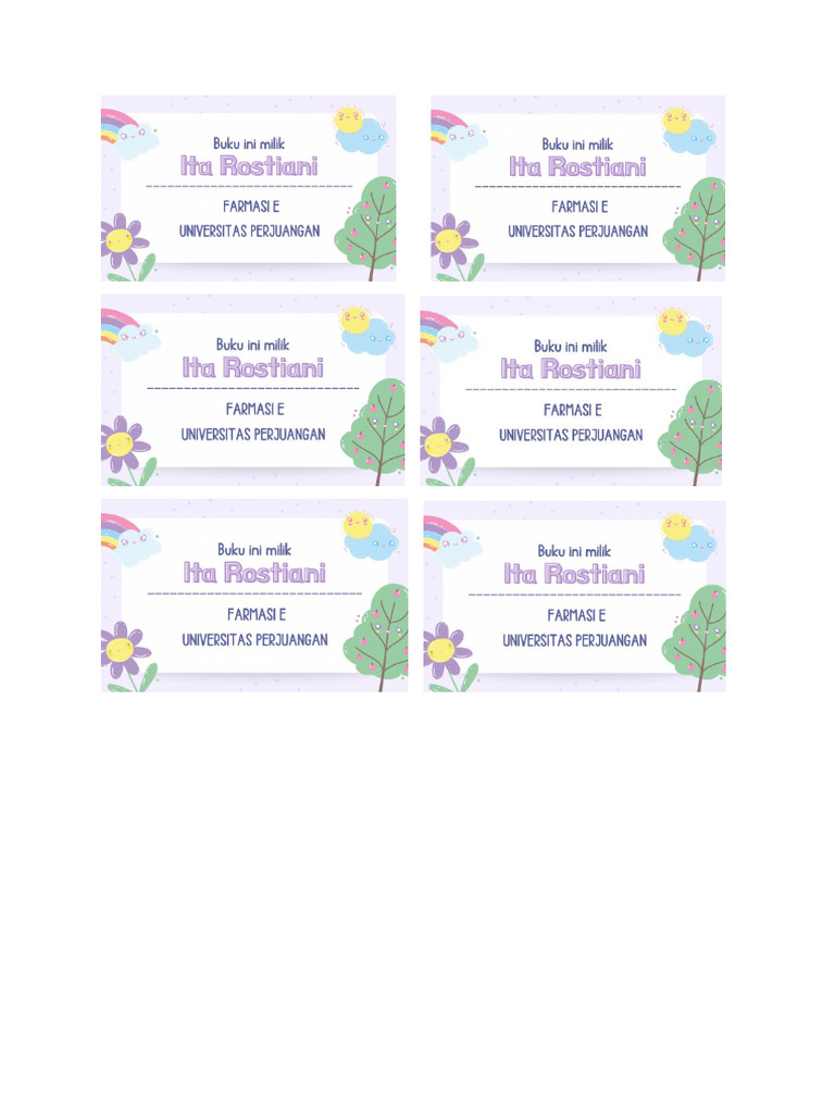 Label Nama | PDF