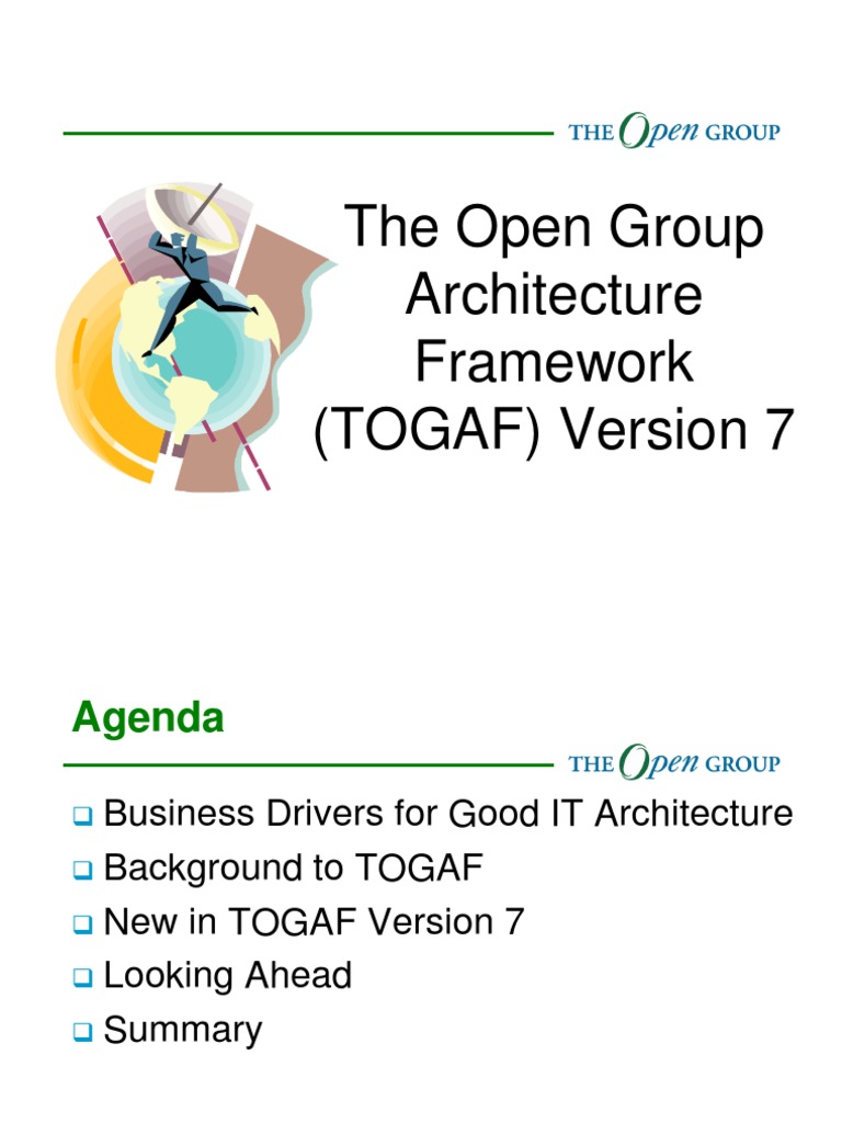 The Open Group Architecture Framework Togaf Version 7 Pdf Enterprise Architecture