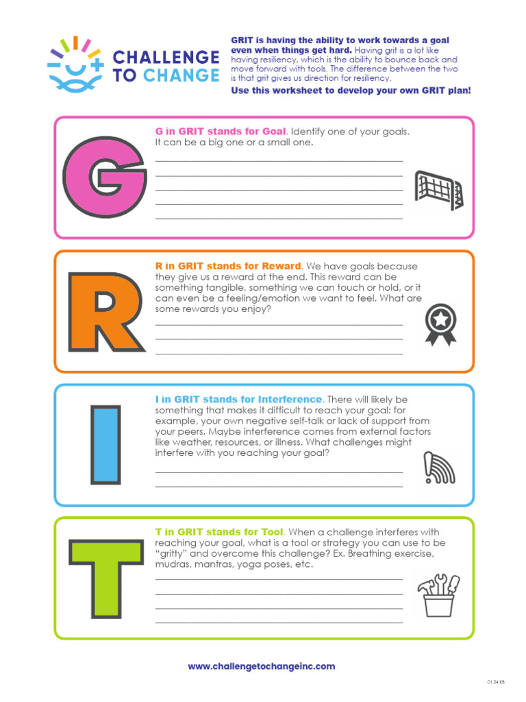 Create Your Personal GRIT Plan | PDF