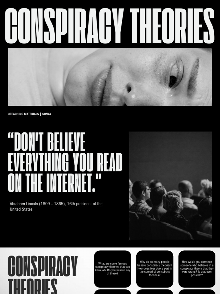 Understanding Conspiracy Theories | PDF | Conspiracy Theory | Occam's Razor
