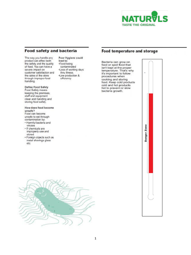 Food Safety | PDF | Hygiene | Hand Washing