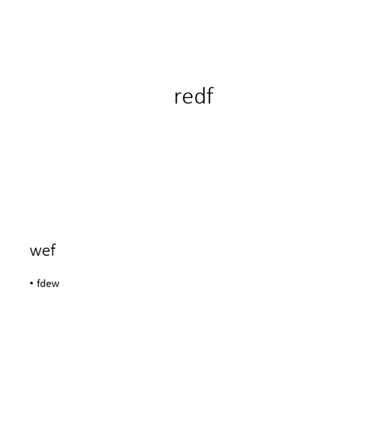 Redf | PDF