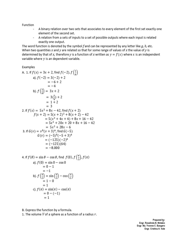 Math E1 Midterm Handouts | PDF | Derivative | Mathematical Objects