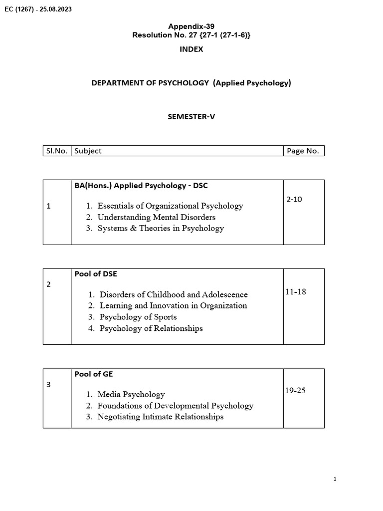 Appendix-39 (Applied Psychology) | PDF | Mental Disorder ...