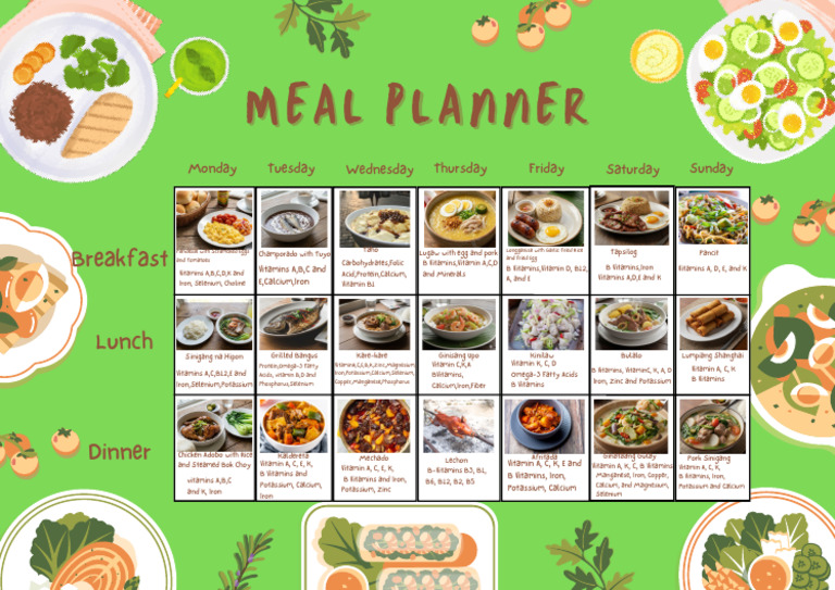 Peach and Pink Cute Illustrative Meal Planner Poster_20251217_212751 ...