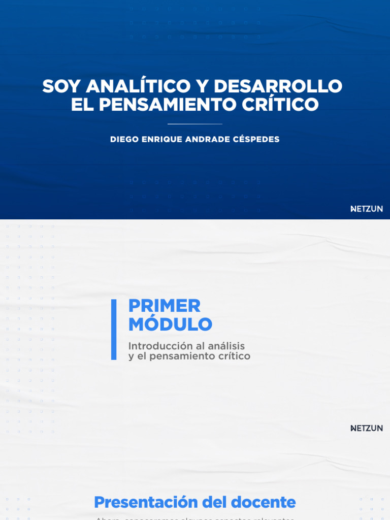 Curso de Análisis y Pensamiento Crítico | PDF | Análisis | Pensamiento