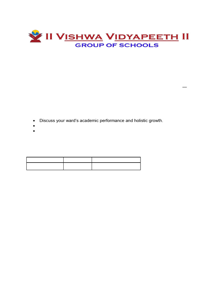 Parents-Teacher Meeting Invitation | PDF