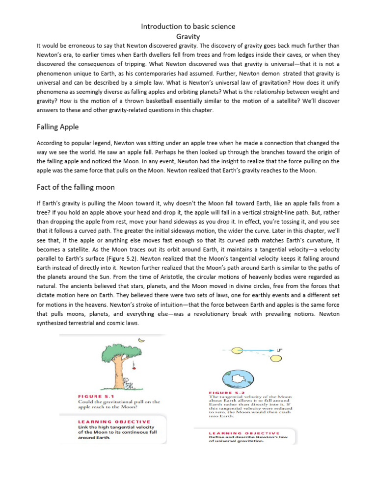 Physics Basic Science - 120507 | PDF | Gravity | Orbit