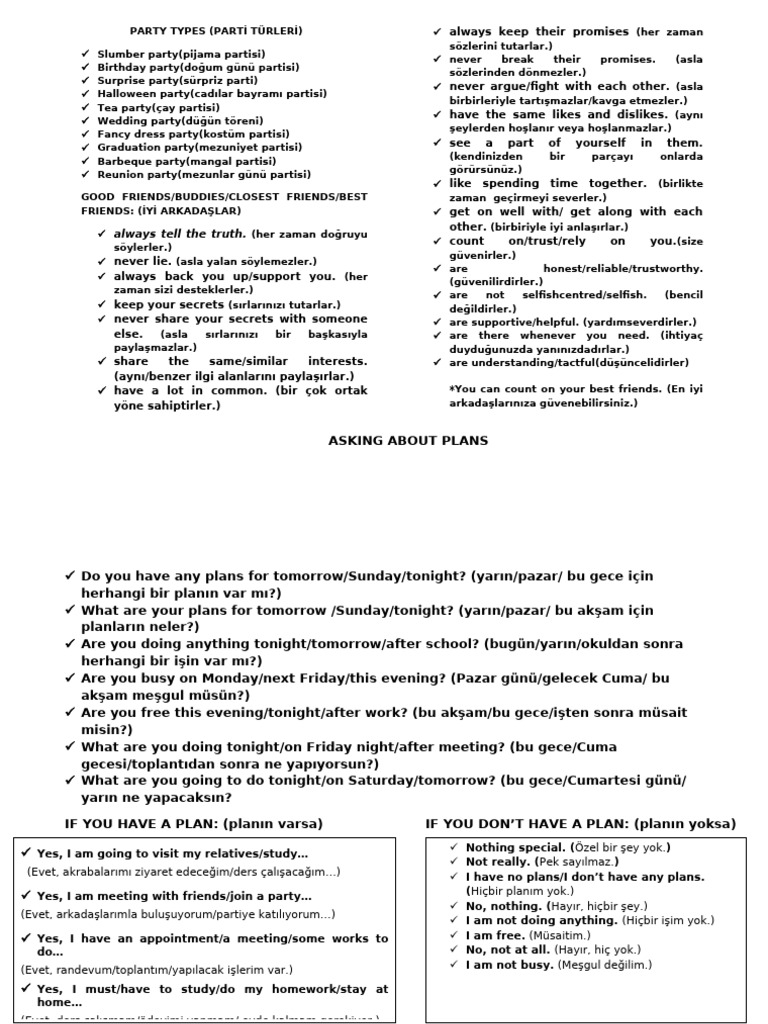 PARTY TYPES2 | PDF