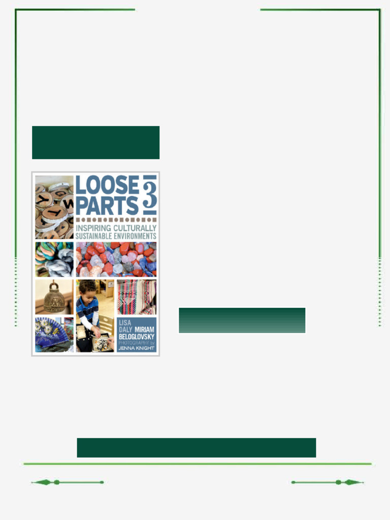 Loose parts 3 inspiring culturally sustainable environments First ...