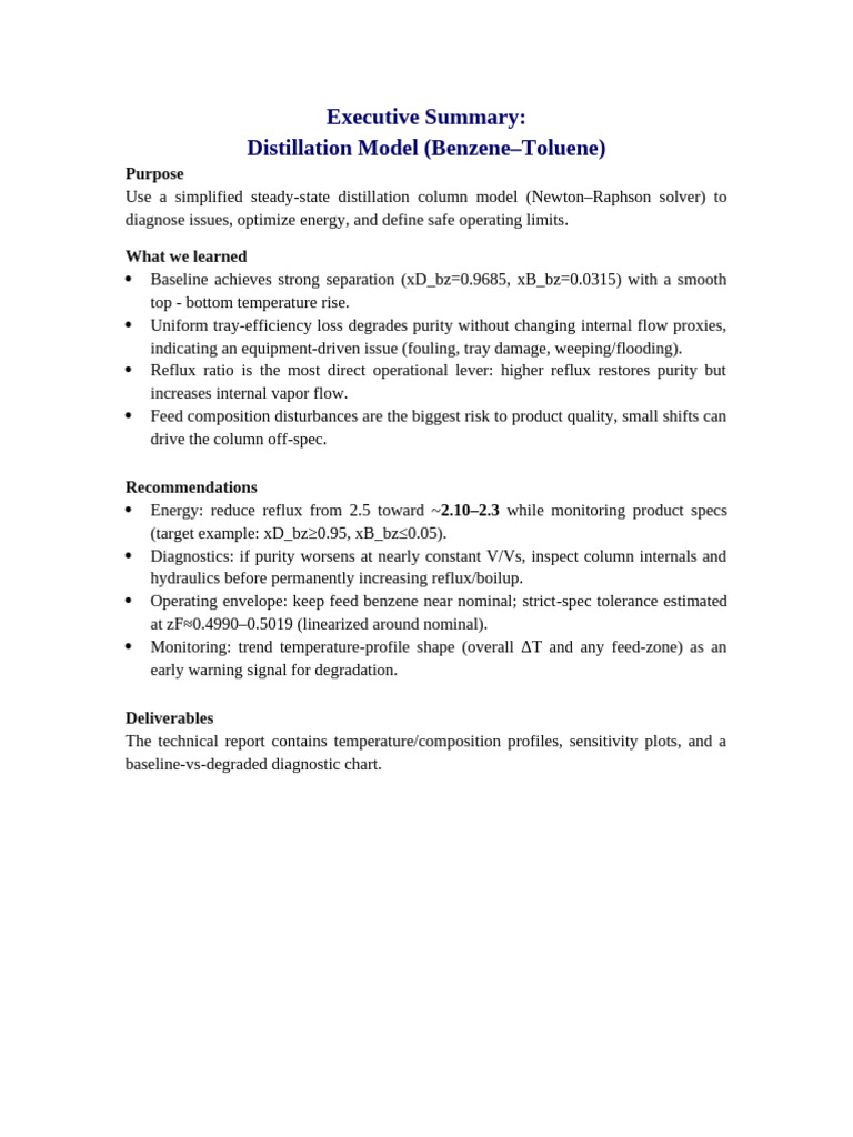 Executive Summary Distillation Model v2 | PDF