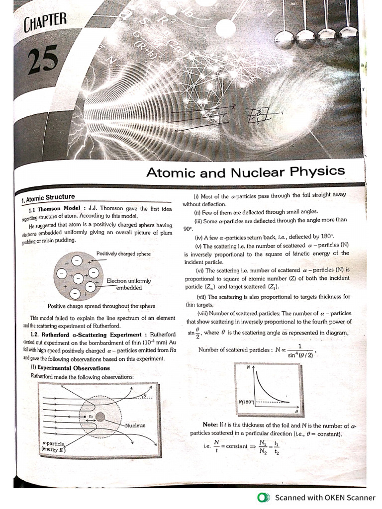 Atomic & Nuclear Physics | PDF