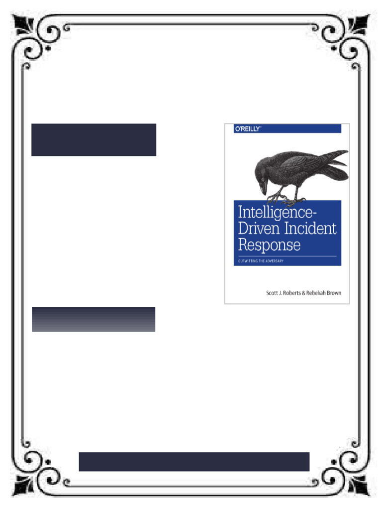 Intelligence Driven Incident Response Outwitting the Adversary 1st ...