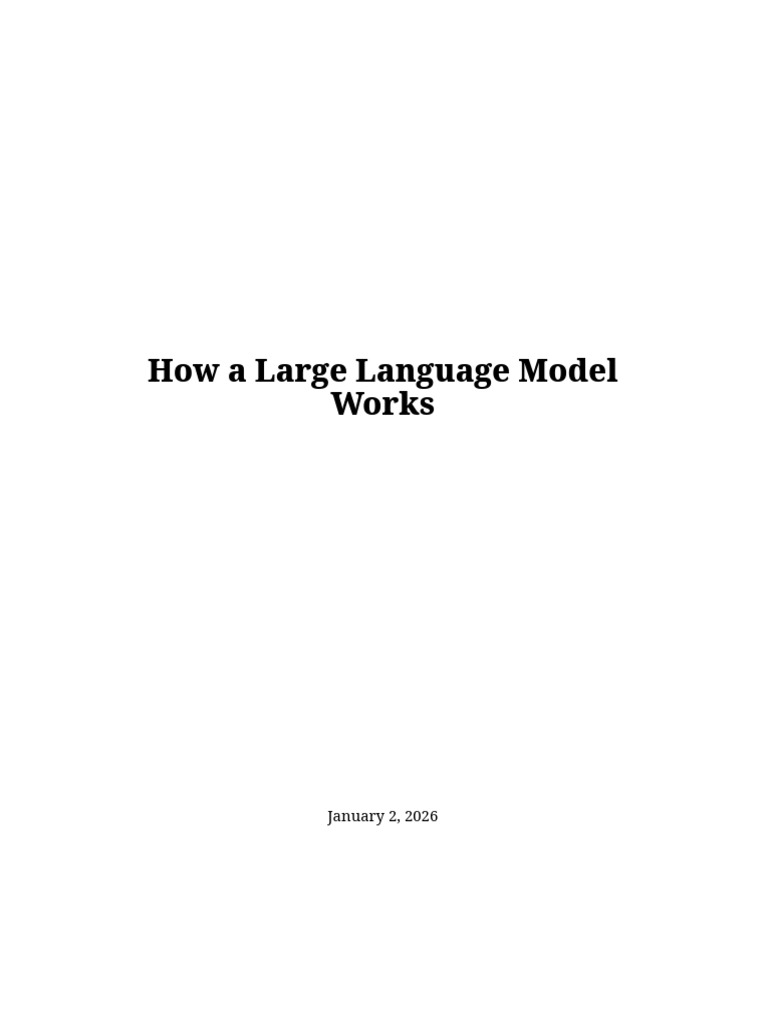 How A Language Model Works | PDF | Learning | Cognition