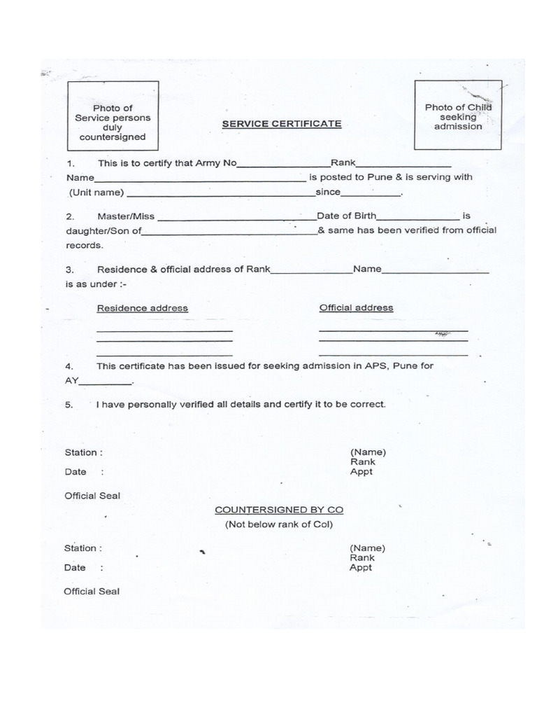 Serving Certificate | PDF