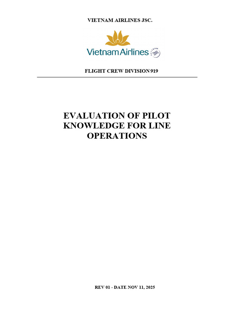 Pilot Knowledge Evaluation Guide 2025 | PDF | Aerospace | Aviation Safety