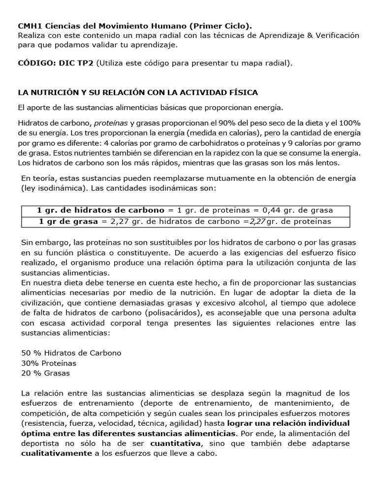 NG1-DIC-TP2-CMH1-Nutricion-y-Actividad-Fisica | PDF | Carbohidratos | Dieta
