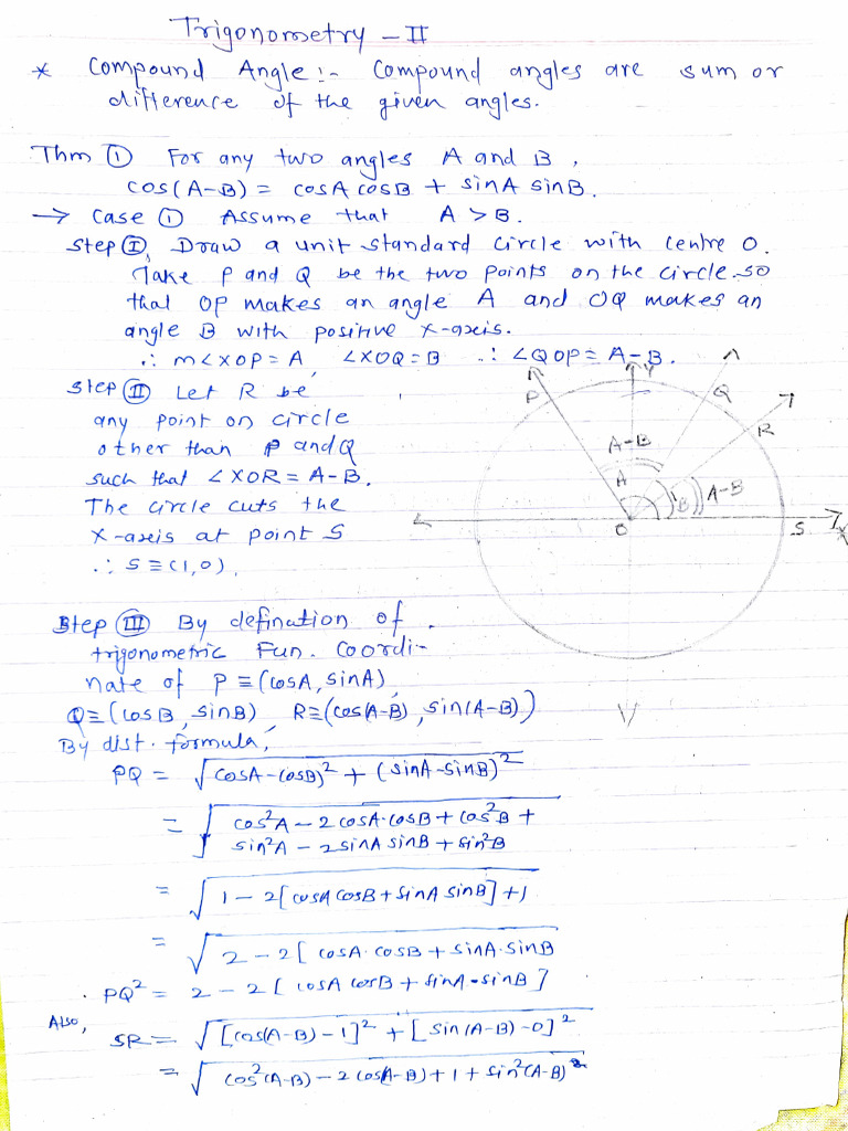 Trigonometry-2 Theory Notes | PDF | Trigonometry | Triangle Geometry