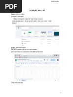 Google Sheets Cheat Sheet Guide | PDF