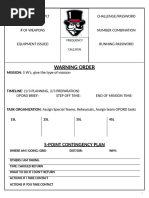 SMEAC Orders and Templates Guide | PDF | Warfare | Warfare Of The ...
