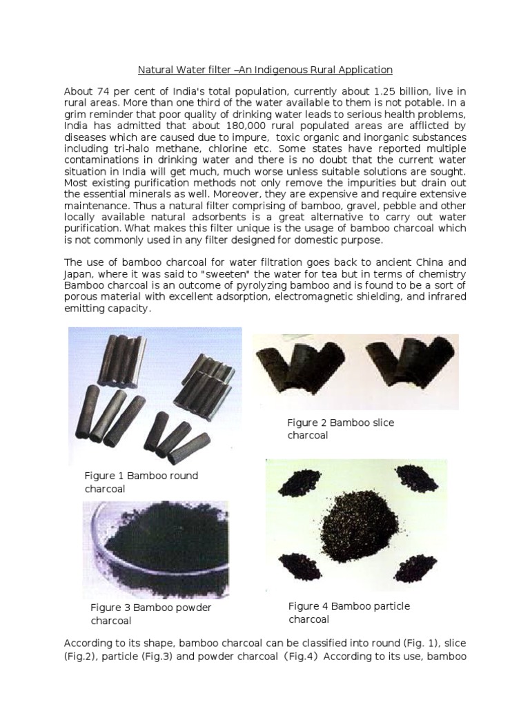 Natural Water Filter - An Indigenous Rural Application | PDF | Water ...