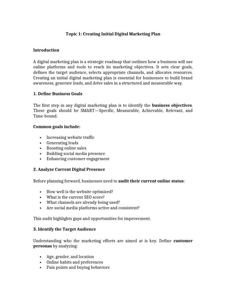 Unit 2 Digital Marketing Planning and Structure | PDF | World Wide Web ...