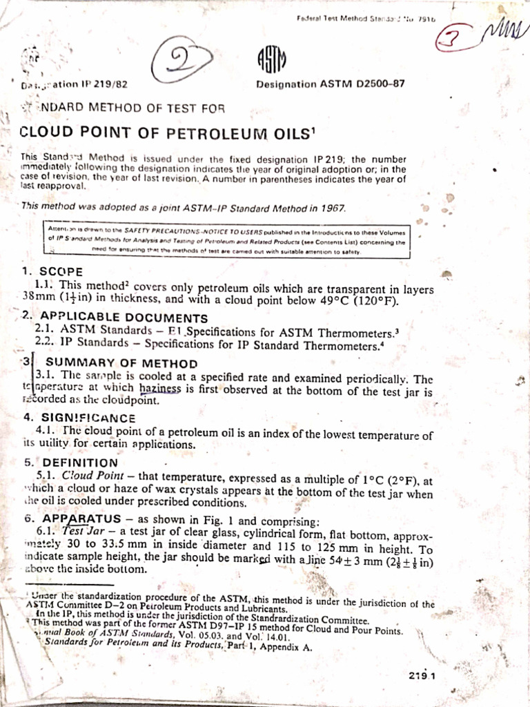 Ppe Lab Cloud Point of Petroleum Oil | PDF
