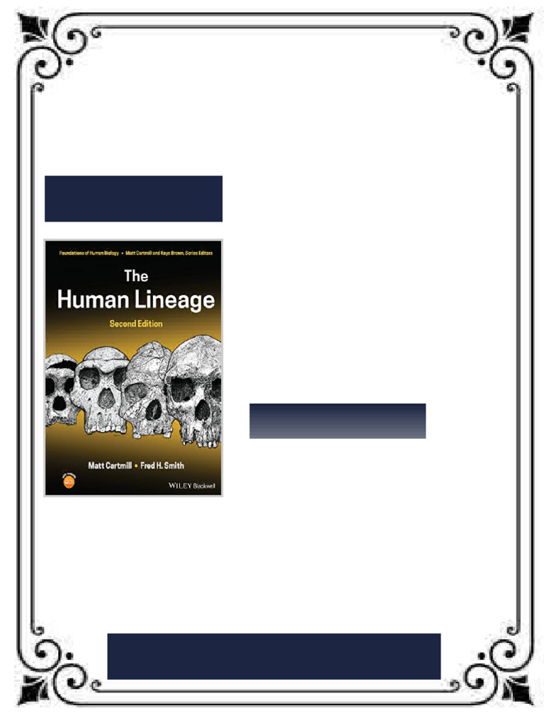 The Human Lineage 2nd Edition Matt Cartmill eBook digital reading ...