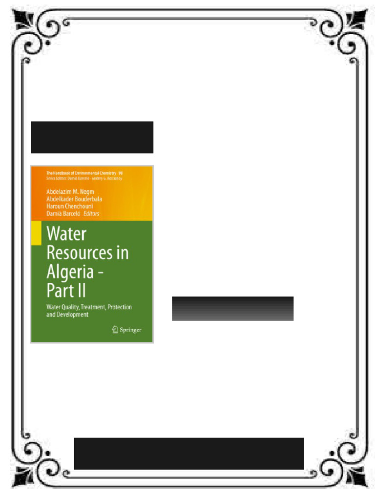 Water Resources in Algeria Part II Water Quality Treatment Protection ...