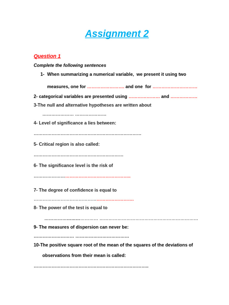 7 Assignment 2 | PDF | Mean | Blood Pressure