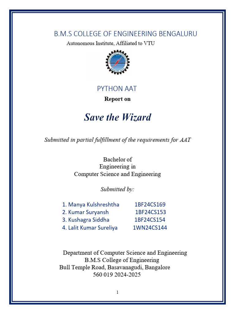 Save The Wizard: Python Game Project | PDF | Computing | Computer ...