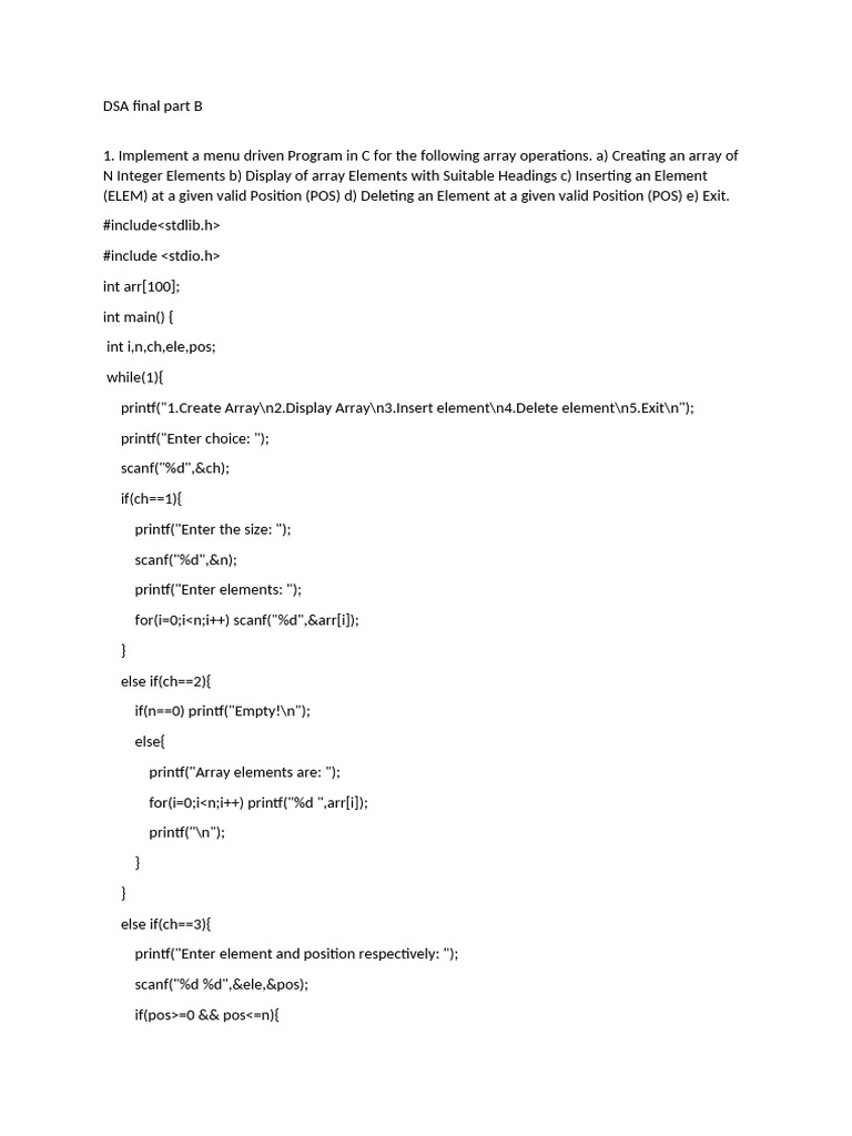 DSA Final Part B | PDF | Queue (Abstract Data Type) | Computing