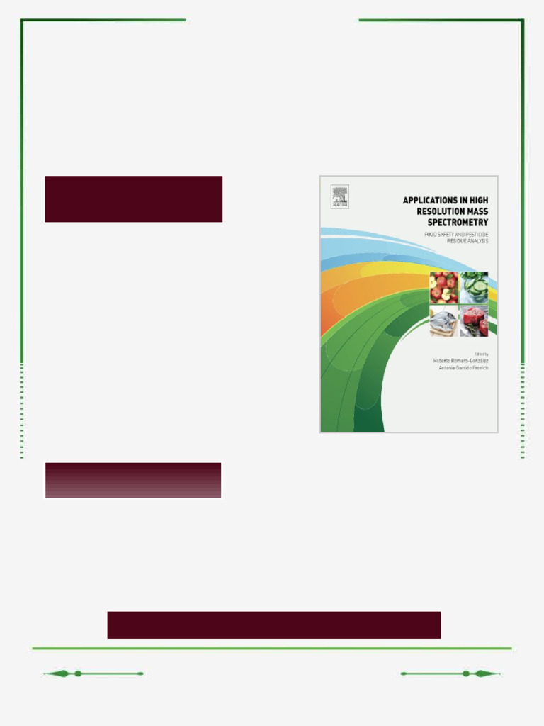 Applications in High Resolution Mass Spectrometry: Food Safety and ...