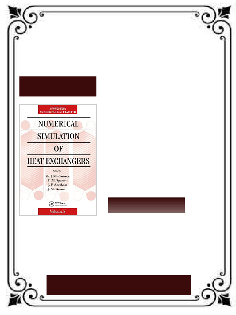 Numerical Simulation of Heat Exchangers: Advances in Numerical Heat ...