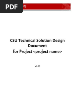 High-Level Solution Design Template | PDF | Design | Databases