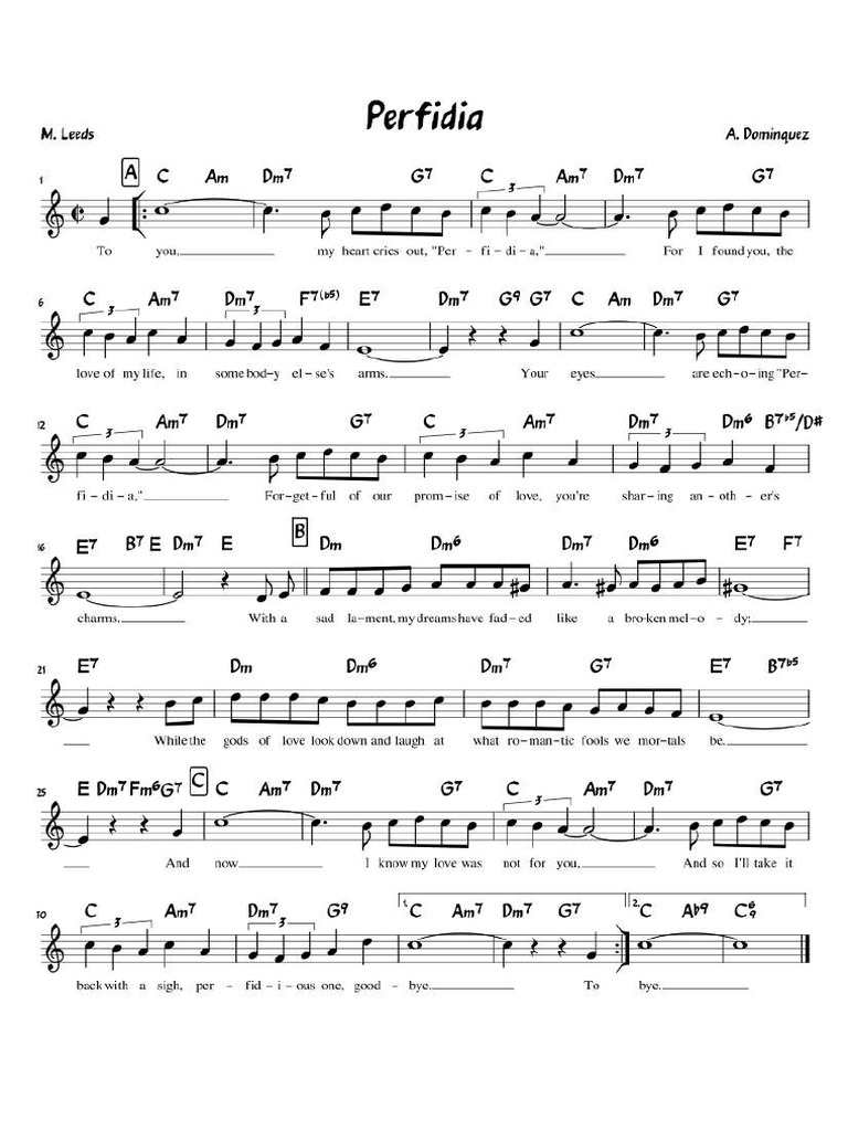 Perfidia | PDF
