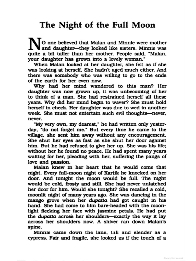 Night of The Full Moon | PDF