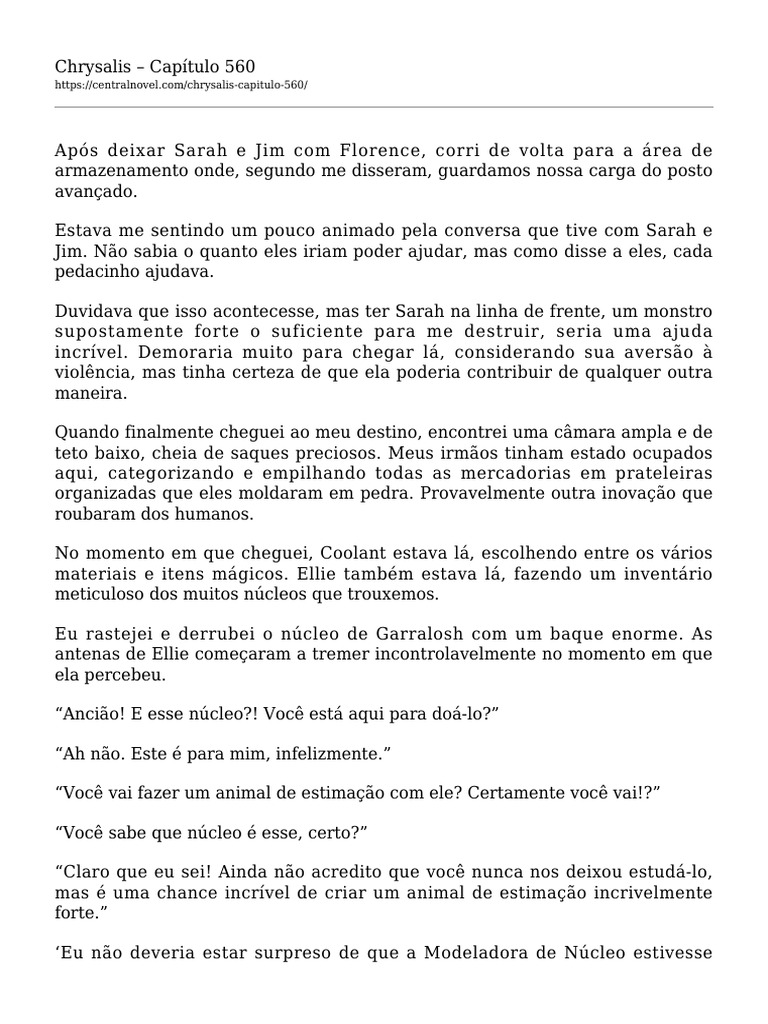 Chrysalis Capitulo 560 Centralnovel.com | PDF