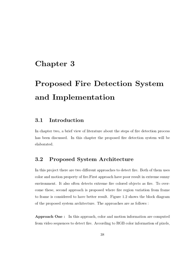 Fire Detection System Architecture | PDF | Image Segmentation | Pixel