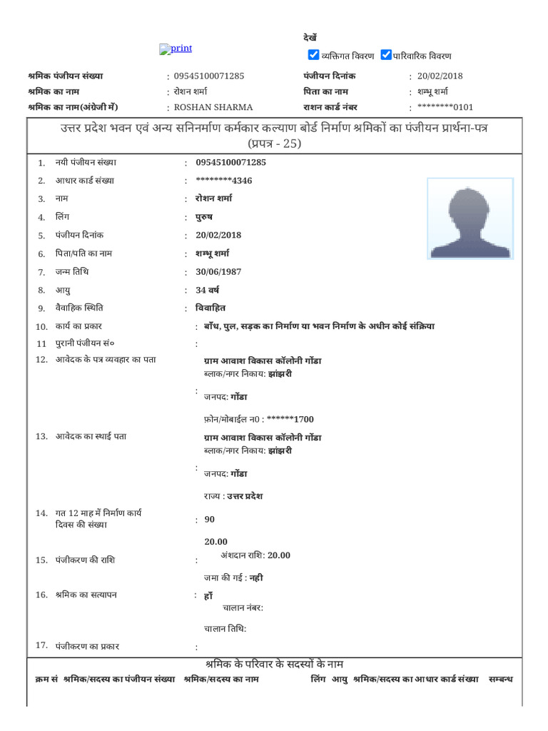 Labour Profile | PDF