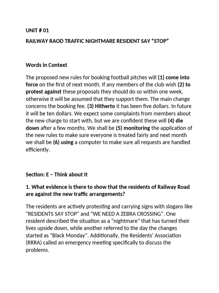 Unit 01 | PDF | Traffic | Road